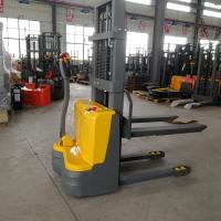 China Professional material lifting equipment walkie full electric stacker 1500kg 2000kg electric lifting workshop trolley for sale
