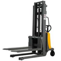 China 3000mm 9.8 feet 1500kg 1.5t Economical semi-electric hydraulic stacker with lifting motor for sale