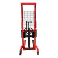 China Manual hydraulic forklift stacker of load capacity  1 ton lifting height 3000 mm for sale