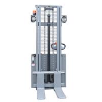 China Warehouse Storage Equipment 2 Stage electric 3000mm mini Forklift 1.2t 1.4t 1.6t 2t Electric Pallet walkie Stacker for sale