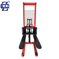 China 1.6m 2m 2.5 m 3m Hydraulic Hand Lift manual forklift pallet stacker for small warehouse use for sale