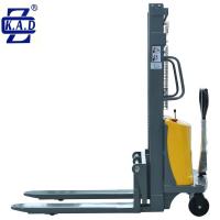 China Building Material Shops Semi Electric Walkie Stacker 1 Ton 2 Ton 1.6-4.5 Meter for sale