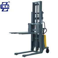 China Building Material Shops Semi Electric Walkie Stacker 1 Ton 2 Ton 1.6-4.5 Meter for sale