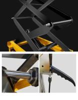 China Cheap price!!!350 kg load capacity manual double shear hydraulic lifting table for sale