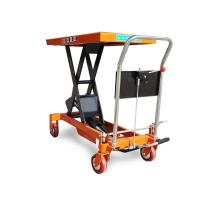 China KAD 300kg mini manual mobile folding scissor lift table hydraulic  single scissor lifter table for sale