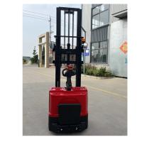 China Full electric forklift  1ton load capacity Hydraulic straddle electric pallet stacker for narrow aisles for sale