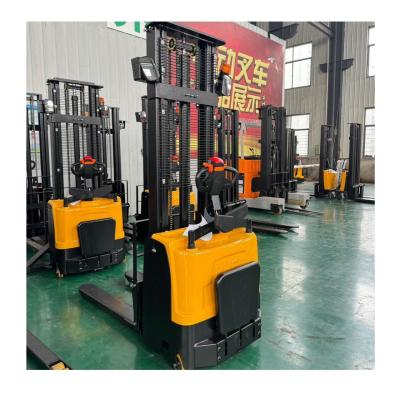 China Electric 1 Ton 1.2 Ton 1.5 Ton Lift 3 Meter Straddle Forklift Stacker Full Electric Pallet Stacker with CE Certificate for sale
