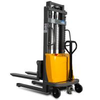 China Bold Chain Hydraulic Semi Automatic Stacker Economic Lifting Forklift For Warehouse for sale