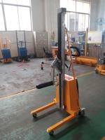 China Mini Stacker 100 150 200 250 300 kg Light Duty Semi Electric Work Positioner 1.5m 2m Small Roll Lifter Reel Rotator for sale