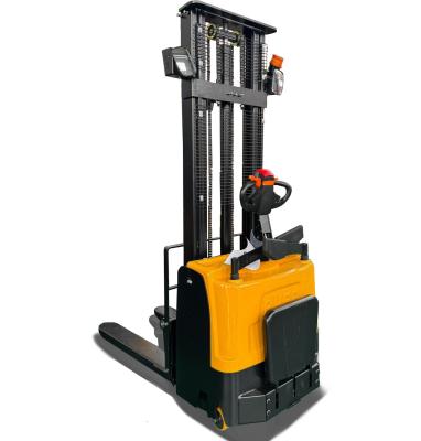 China 1.5 Ton Lightweight ride on Electric Stacker 3m Lift All Electric Pallet Stacker Forklift with CE Certificate for sale