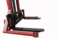 China Manual Hydraulic Stacker Truck With Widened Support Legs For Double Sided Pallets 1T 2T 3T for sale