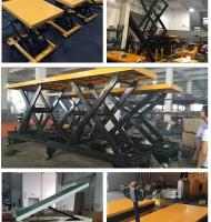 China Small Scissor Lift Table/Manual Trolley Cart For Warehouse/light weight hand hydraulic scissor warehouse trolley cart lift for sale