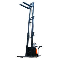 China Hot sale with power display meter AC drive system 2ton 2.5ton 2m 2.5m electric pallet stacker with pedals for sale