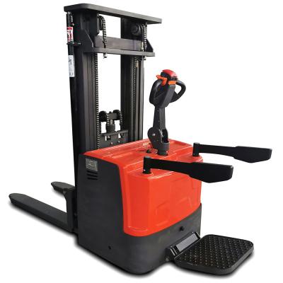China electric pallet stacker counter balance legless 1600 kg electric stacker forklift AC drive motor for sale