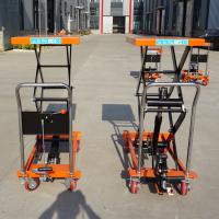 China Small and Exquisite 1000KG Small load Hand  manual Scissor Lift  in stock for sale
