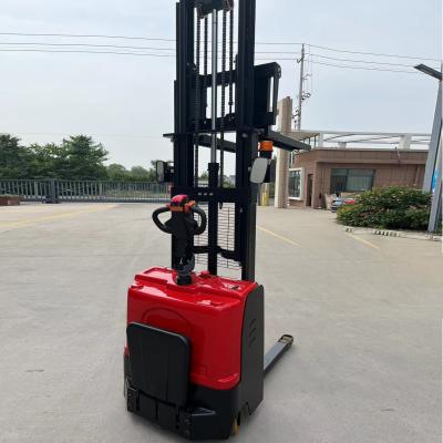 China CE approved 3-style mast 2ton Full Electric Pallet Stacker with the Max lifting height of 7m for sale