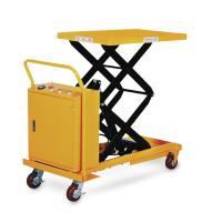 China 1000kg Small Platform Scissor Lift Strong Iron Material Electric Scissor Roller Table Lift for sale