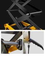 China 1000kg Small Platform Scissor Lift Strong Iron Material Electric Scissor Roller Table Lift for sale