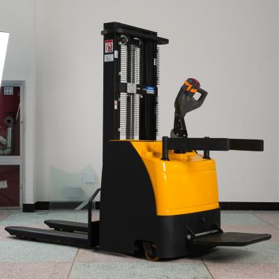 China Customized leg  1600kg electric pallet stacker with the height of 1600mm for sale