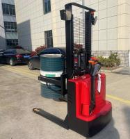 China 500kg 2 Meters Full Electric Drum Stacker Drum Lifter With Horn For Safety for sale