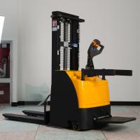 China Customized leg 1200kg electric pallet stacker with the lifting height of 1600mm for sale