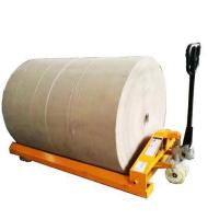 China Customizable paper roll manual handling truck Paper drum forklift Pan head truck Paper roll forklift Manual forklift for sale