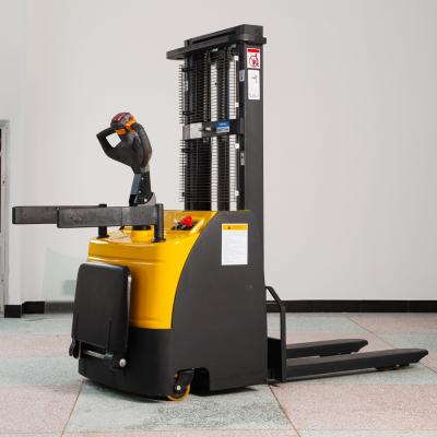 China ISO certificate 1200kg 1600kg 2000kg  electric pallet stacker forklift for sale