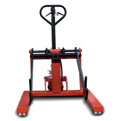 China 500kg coil lifter reel handling trolley for positioning reels or cylinder for sale