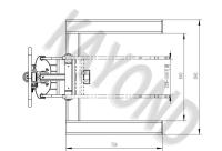 China 500kg coil lifter reel handling trolley for positioning reels or cylinder for sale