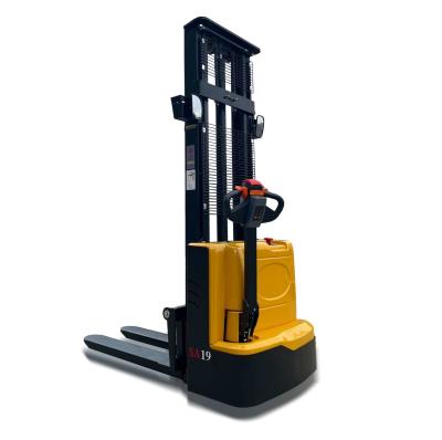 China Warehouse Walkie Stacker Forklift 1.5 Ton 2 Ton 1.6m Electric Pallet Stacker with Curtis Controller for sale