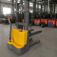 China 1.5 Ton Hydraulic Electric Stacker Walk Behind Pallet Stacker 24V battery Electric Forklift 3m Lifting Height for sale