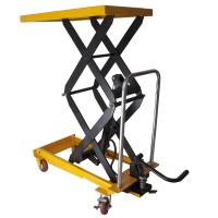 China 300kg Manual Electric Scissor Lift Hydraulic Platform Table Car Mobile Scissor Fork Electric Lifting for sale
