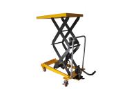 China Hydraulic Mobile Scissor Lift Platform Mobile Elevator Scissor Fork Type Small Flat Car for sale