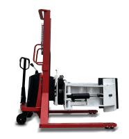 China Easy operation Semi Electric Roll Stacker Electric Lifting and Manual Pushed 500kg 1.6m for sale