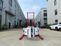 China Cost Effective Semi Electric Roll Stacker  Manual Push with Electric Lift for Efficient Paper Reel Handling for sale