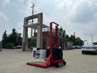 China Semi electric roll stacker hand-pushed paper reel lifter stacking roller stacker cheap price semi electric roll stacker for sale