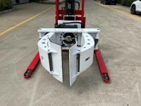 China Semi electric roll stacker hand-pushed paper reel lifter stacking roller stacker cheap price semi electric roll stacker for sale