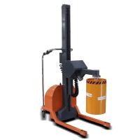 China 500kg 1600mm Semi Electric Pneumatic Roll turner Stacker with Electric Lifting and Rotation for sale