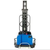China 500kg semi-electric self-body boarding truck lifting forklift truck automatic on-board handling stacker truck for sale