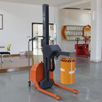 China 500kg 1600mm Semi Electric Pneumatic Roll turner Stacker with Electric Lifting and Rotation for sale