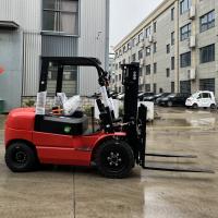 China 2t 2000kg 8000mm 4 Wheel Agricultural Diesel Forklift stacker with Side Shift CE Approved Lift 6000mm for sale
