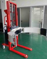 China 1000 kg electric roll paper lifter stacker 360 degree paper roll clamps convenient warehouse handing equipment for sale
