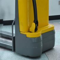 China Walk-behind Lifting height 1.6 m Rated load 1 ton Electric straddle pallet stacker for warehouses for sale