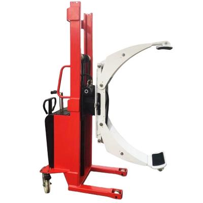 China High-quality 250kg 1.5m Semi electric stacker with 360 degree clamp Portable Forklift for sale
