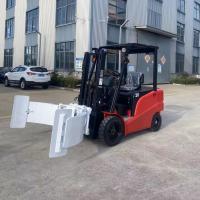 China KAD 1.5 ton 2 ton 3 ton 6m 7m lifting height 4-wheel electric forklift with paper roll clamp attachment for sale