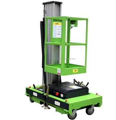 China 130kg 8m Electric Self Propelled Aerial Platform Work Vertical Single Mast Lift ME600-1 CE for sale
