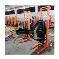 China Manual roll Stacker 150kg 250kg 350kg 1600mm-3000mm Height Hand Hydraulic Forklift for sale