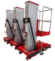 China High quality 8m 10m 12m  Electric Lifting Platform Aluminum Alloy Single Mast Aerial Work Platform for sale