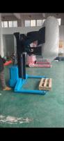 China 1000kg 3000mm Durable Walkie Paper roll clamp stacker Roll lift stacker with Nylon wheels and Electric battery for sale