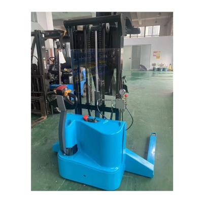China 3000mm 1000kg Full electric walkie roll stacker with 360 Degree Rotator Electric Forklift with Paper Roll Clamp for sale